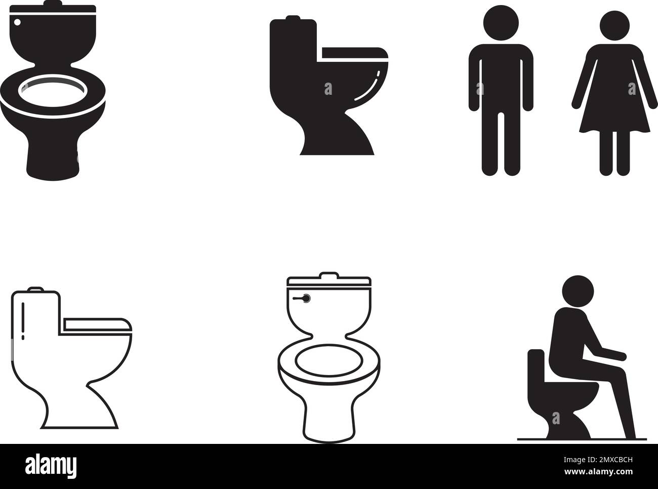 Toilet icon vector illustration logo design Stock Vector Image & Art ...