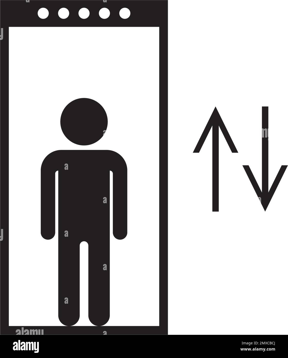 Lift icon vector illustration logo design Stock Vector Image & Art - Alamy