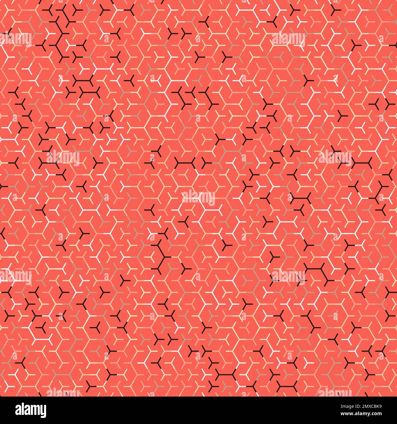 Hexagonal Maze generative pattern illustration Stock Vector Image & Art ...