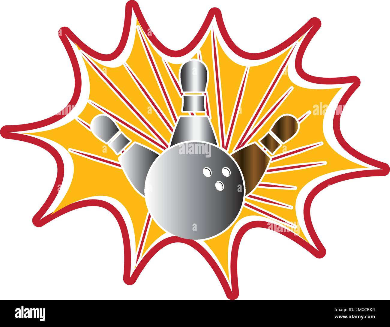 Symbol bowling Stock Vector Images - Alamy