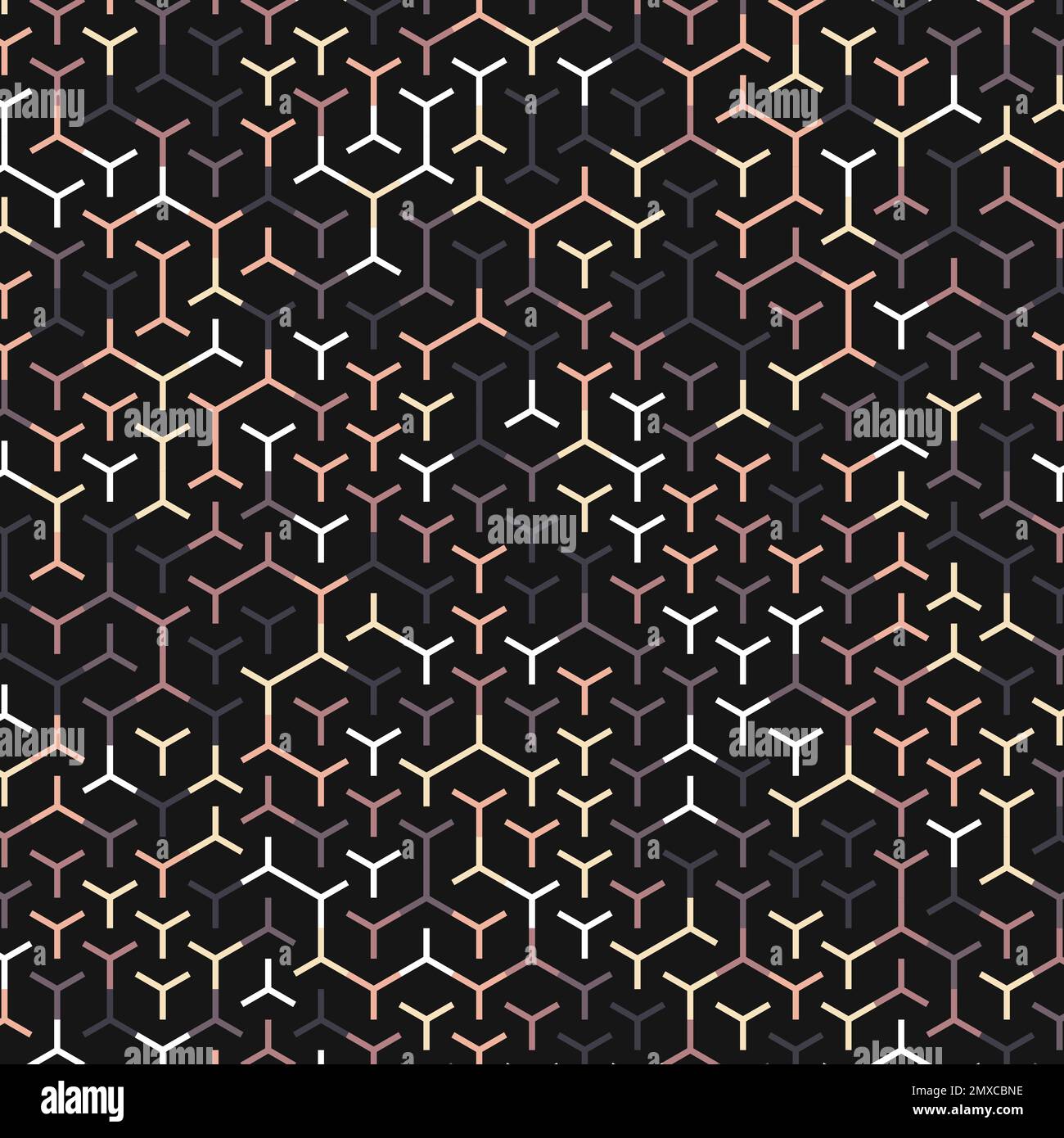 Hexagonal Maze generative pattern illustration Stock Vector Image & Art ...