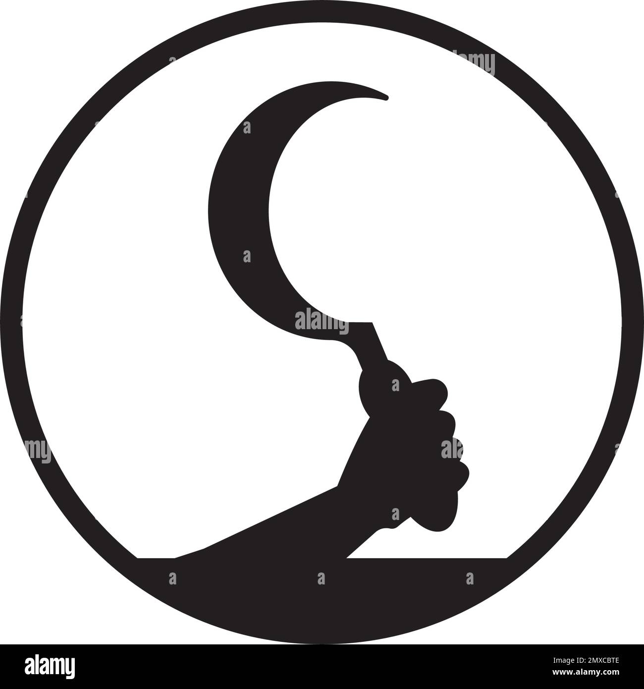 Sickle icon vector illustration logo design Stock Vector Image & Art ...