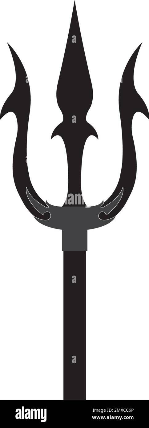 Trident icon vector illustration logo design Stock Vector Image & Art ...