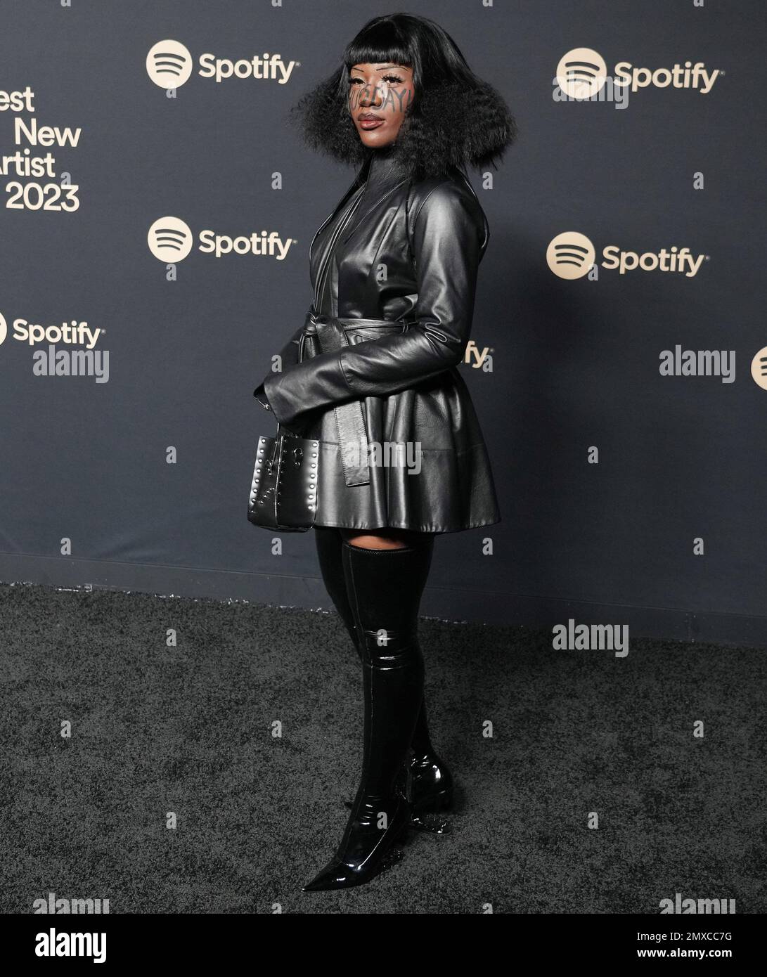 West Hollywood, CA, February 2, 2023. Doechii arrives at the Spotify's ...