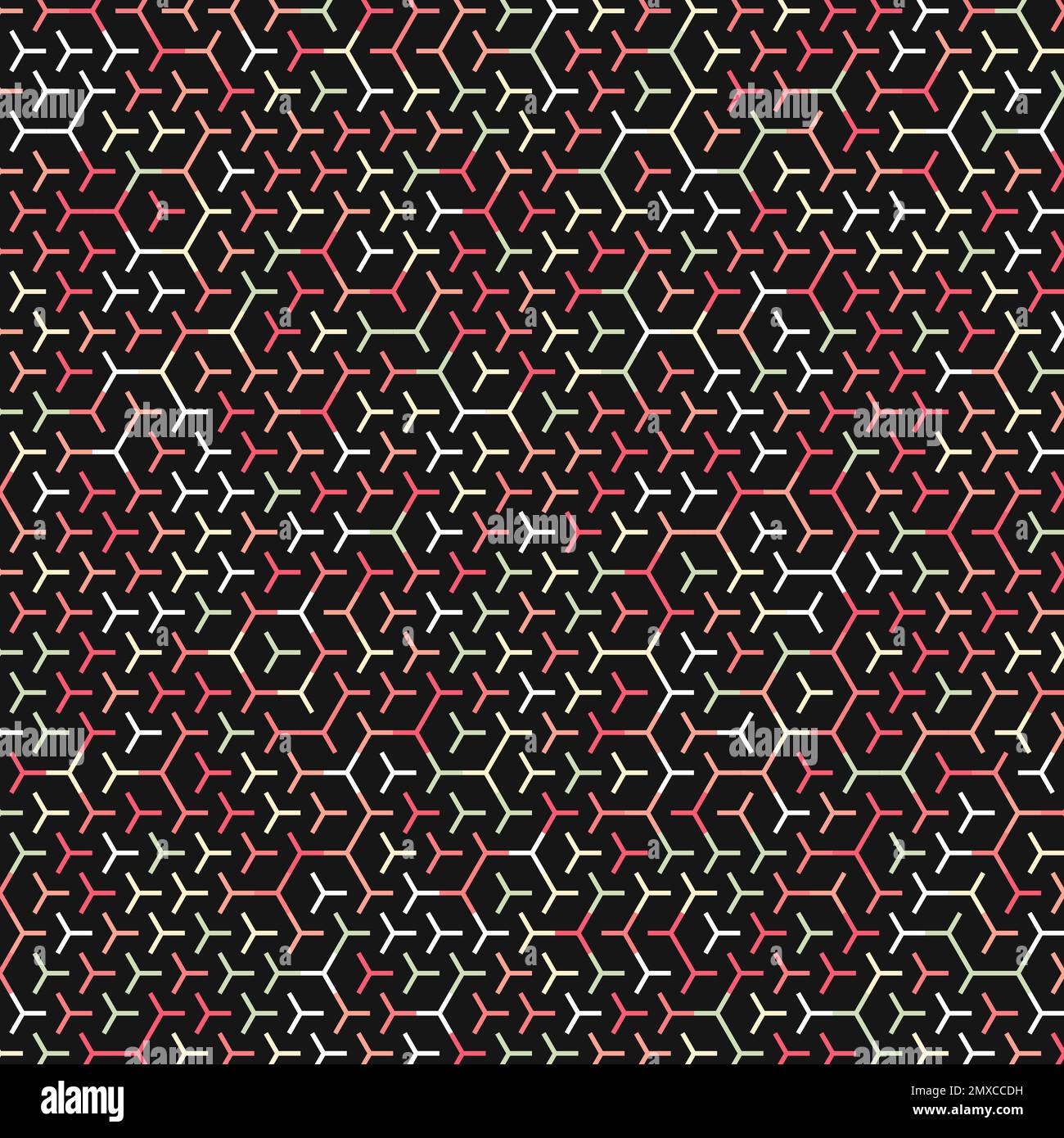 Hexagonal Maze generative pattern illustration Stock Vector Image & Art ...