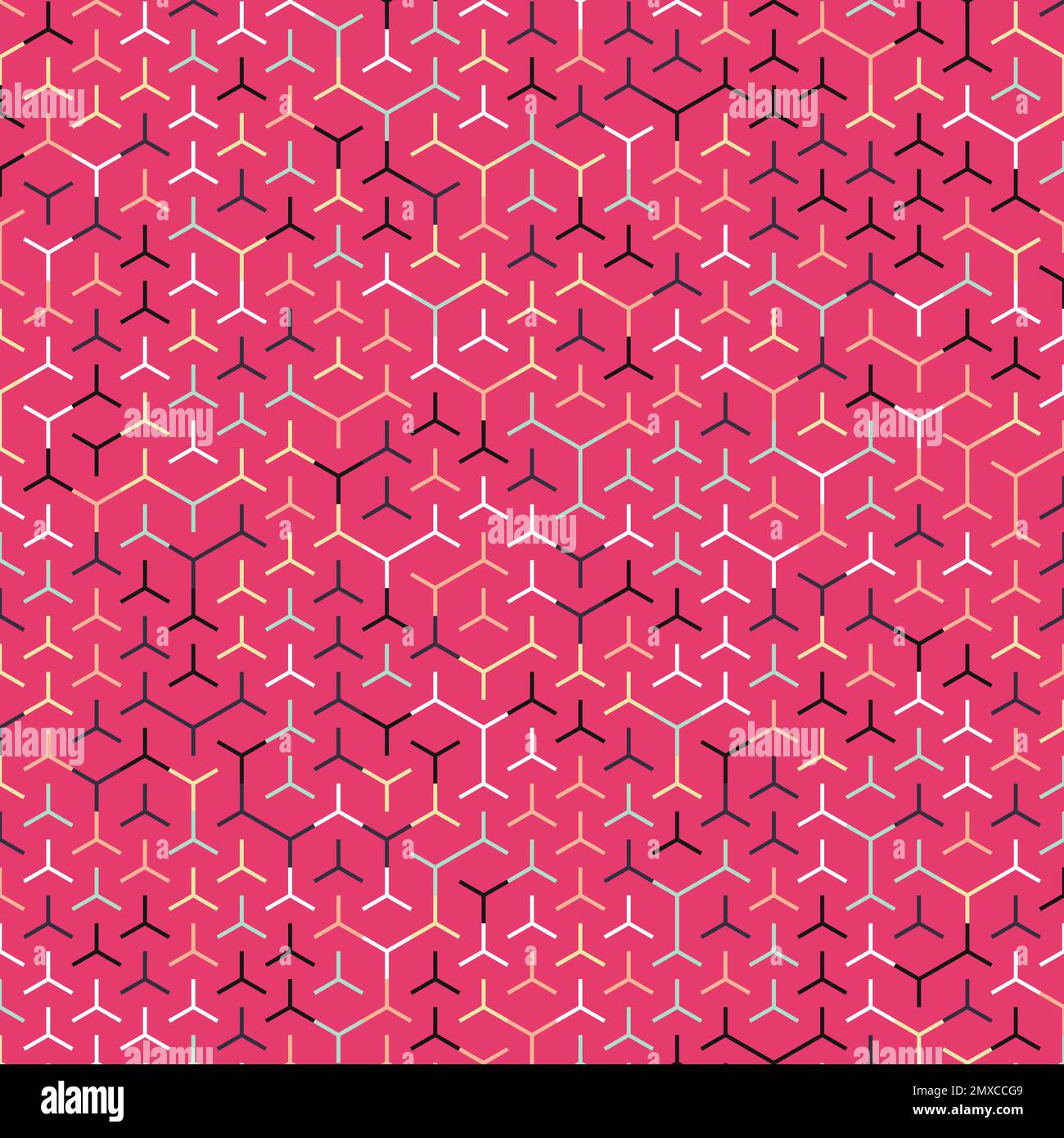 Hexagonal Maze generative pattern illustration Stock Vector Image & Art ...