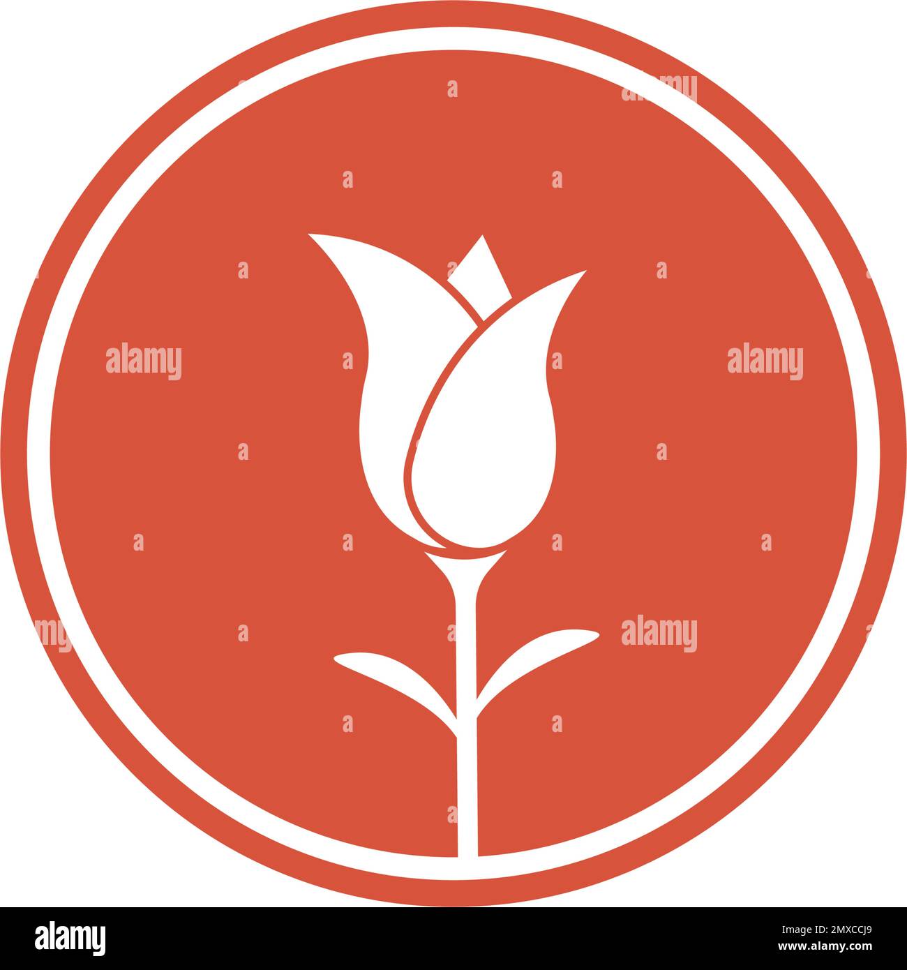 Tulip vector icon illustration logo design Stock Vector Image & Art - Alamy