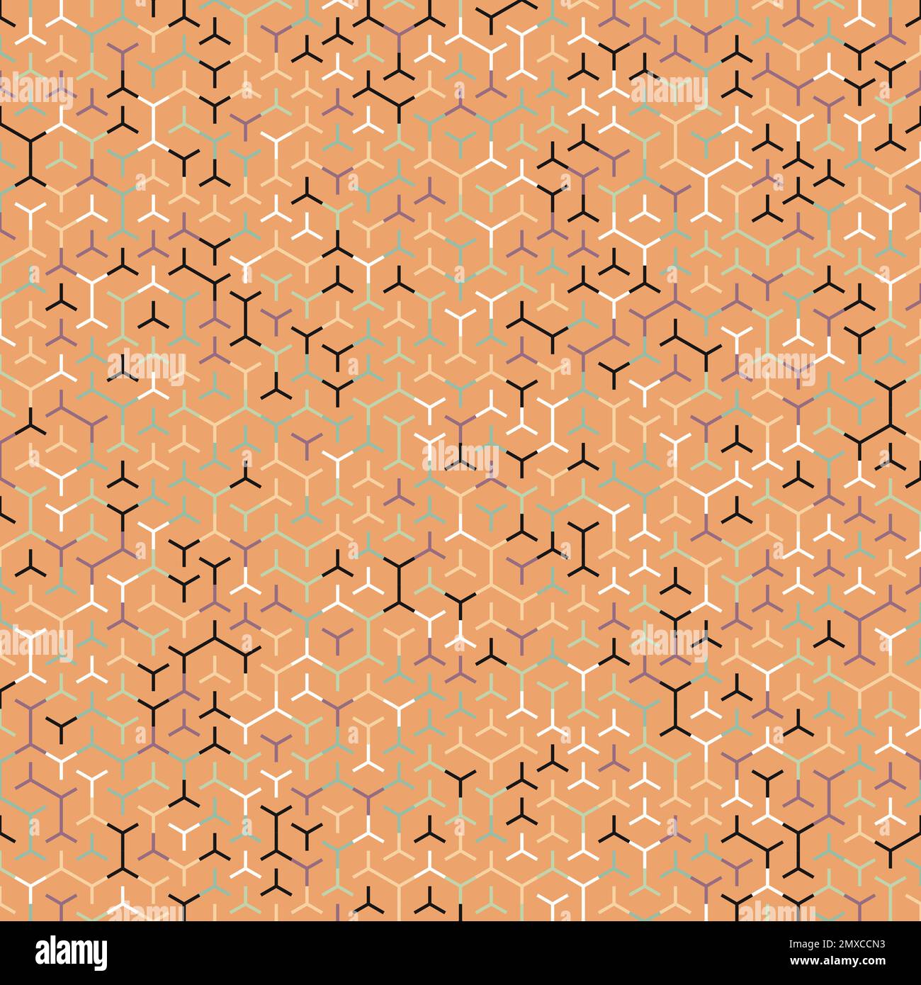 Hexagonal Maze generative pattern illustration Stock Vector Image & Art ...