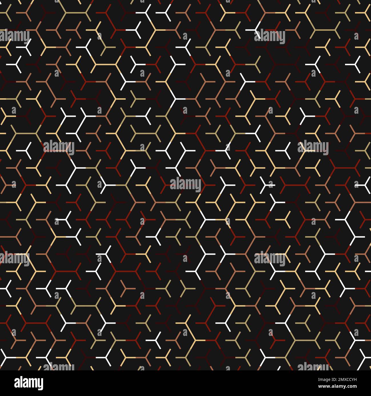 Hexagonal Maze generative pattern illustration Stock Vector Image & Art ...