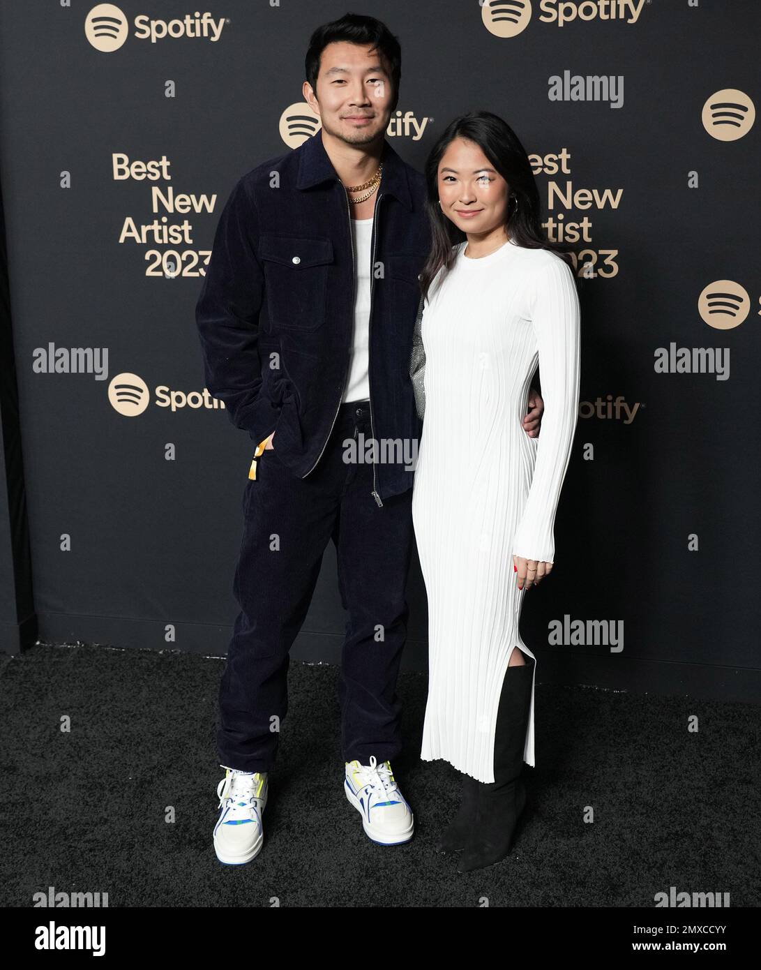 West Hollywood, CA, February 2, 2023. (L-R) Simu Liu and Allison Hsu at ...