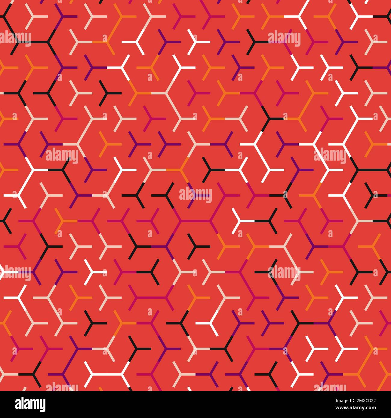 Hexagonal Maze generative pattern illustration Stock Vector Image & Art ...