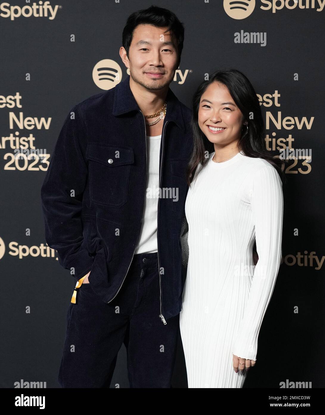 West Hollywood, CA, February 2, 2023. (L-R) Simu Liu and Allison Hsu at ...