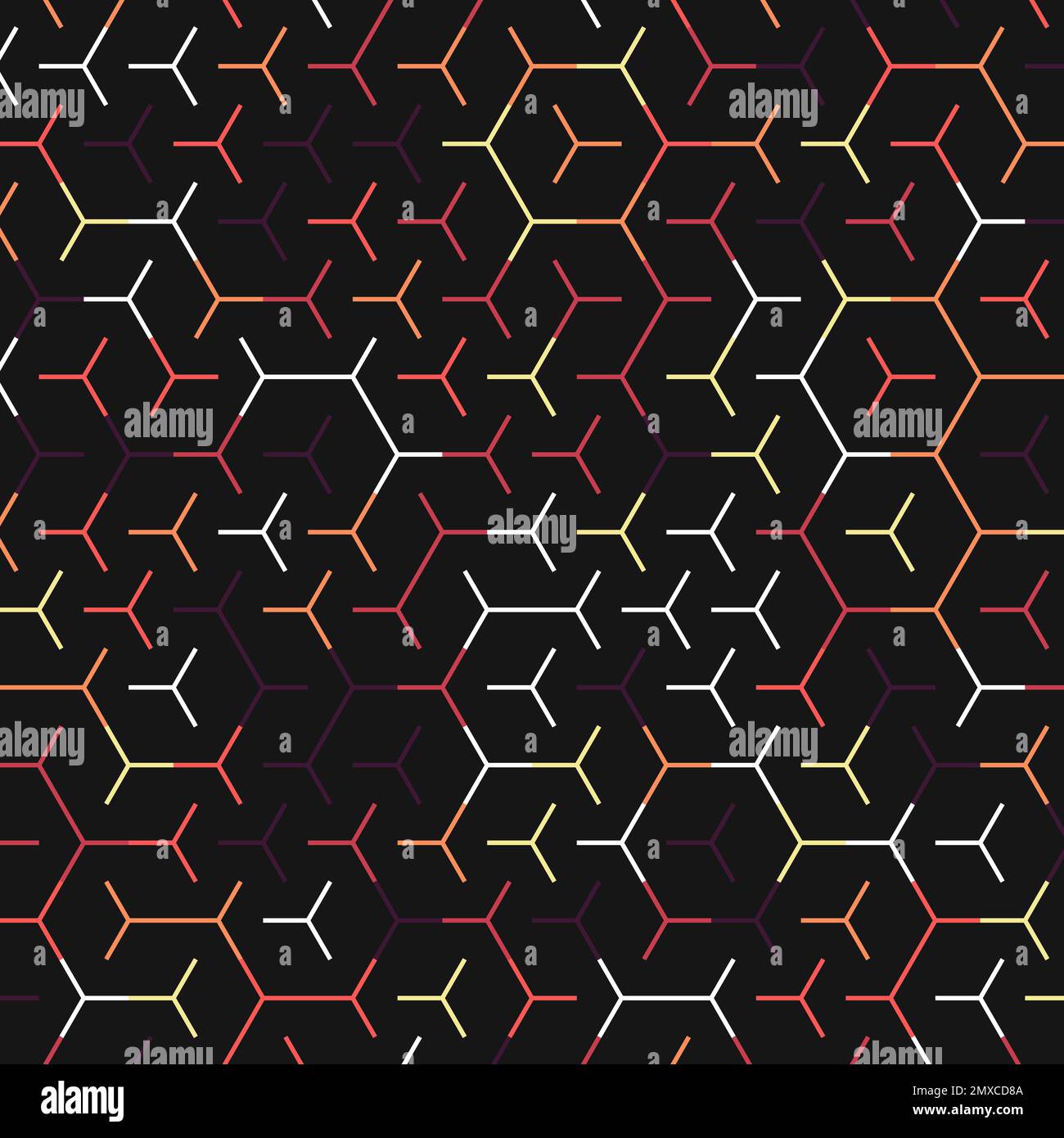 Hexagonal Maze generative pattern illustration Stock Vector Image & Art ...