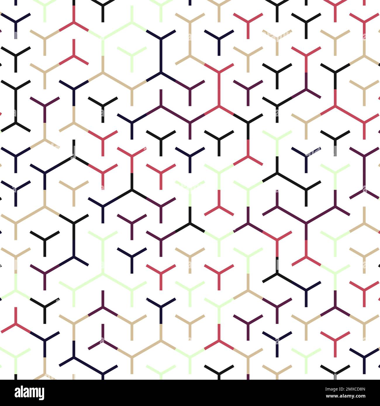 Hexagonal Maze generative pattern illustration Stock Vector Image & Art ...