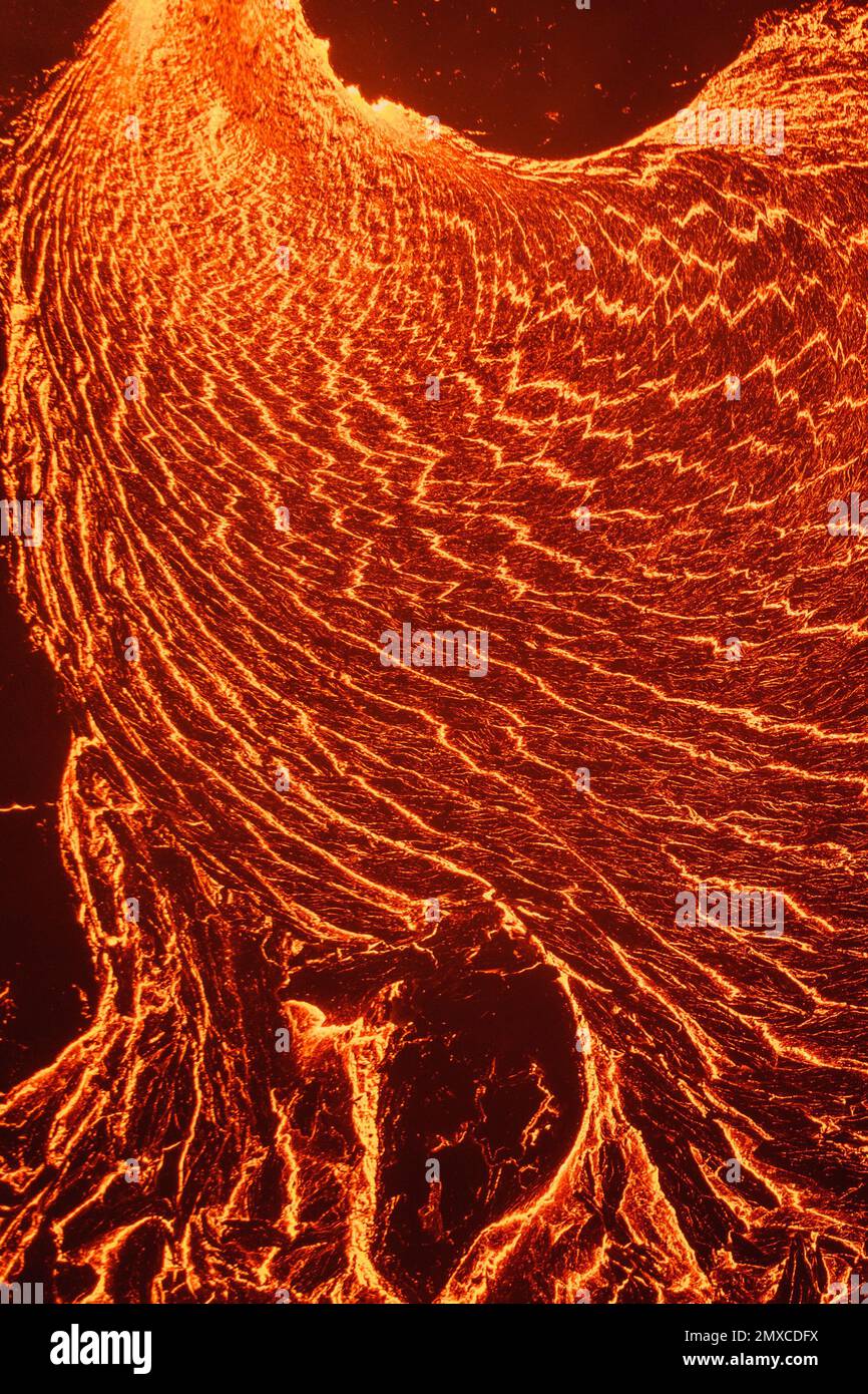 A vertical volcanic eruption background Stock Photo - Alamy