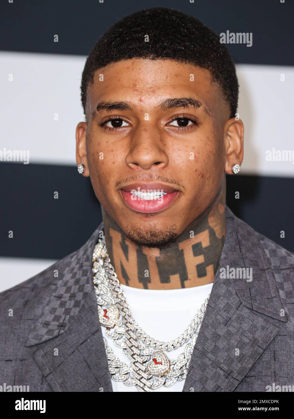 HOLLYWOOD, LOS ANGELES, CALIFORNIA, USA - FEBRUARY 02: Choppa arrives ...