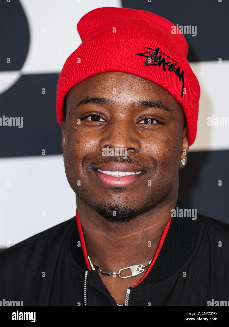 HOLLYWOOD, LOS ANGELES, CALIFORNIA, USA - FEBRUARY 02: IDK arrives at ...