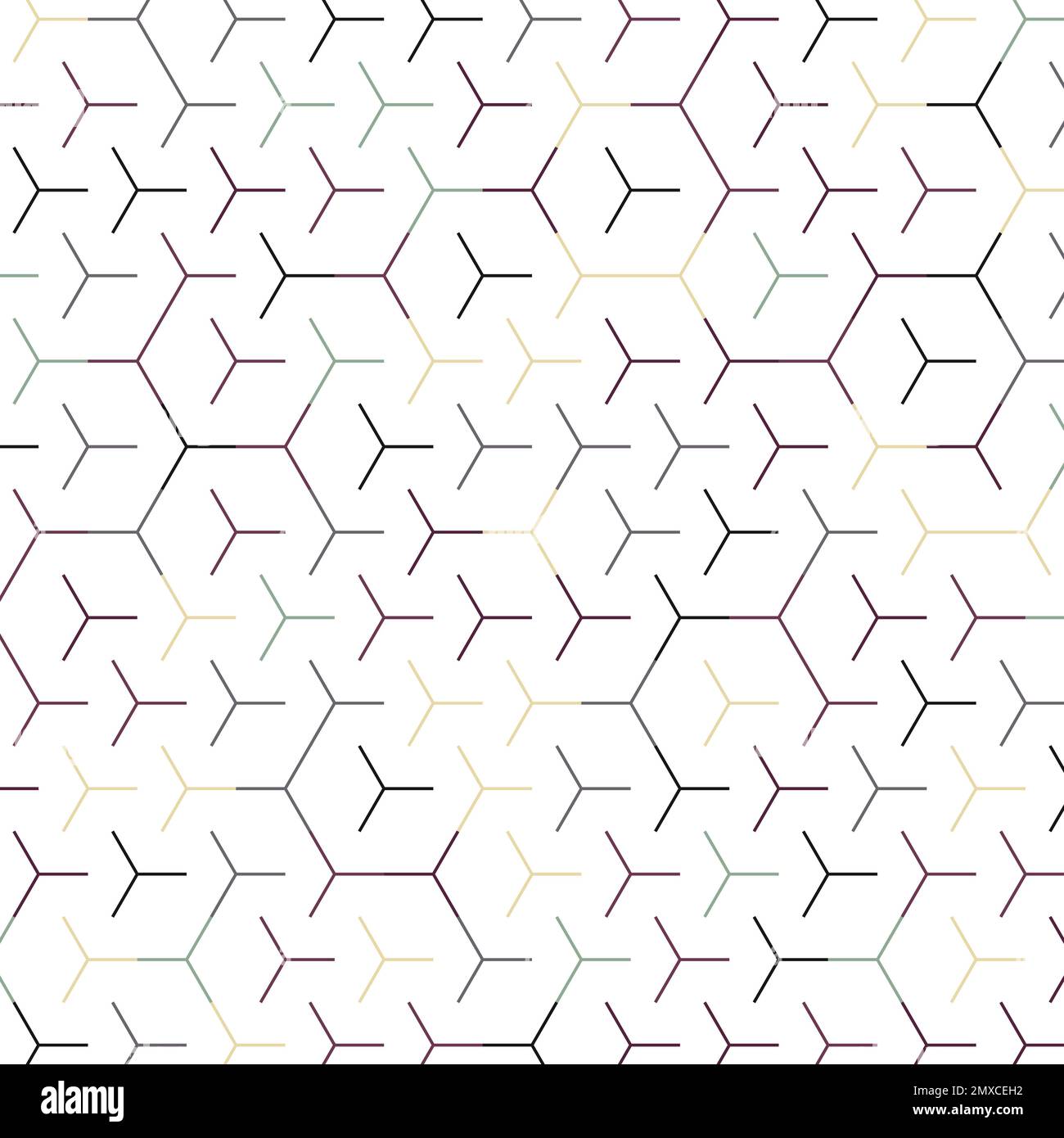 Hexagonal Maze generative pattern illustration Stock Vector Image & Art ...