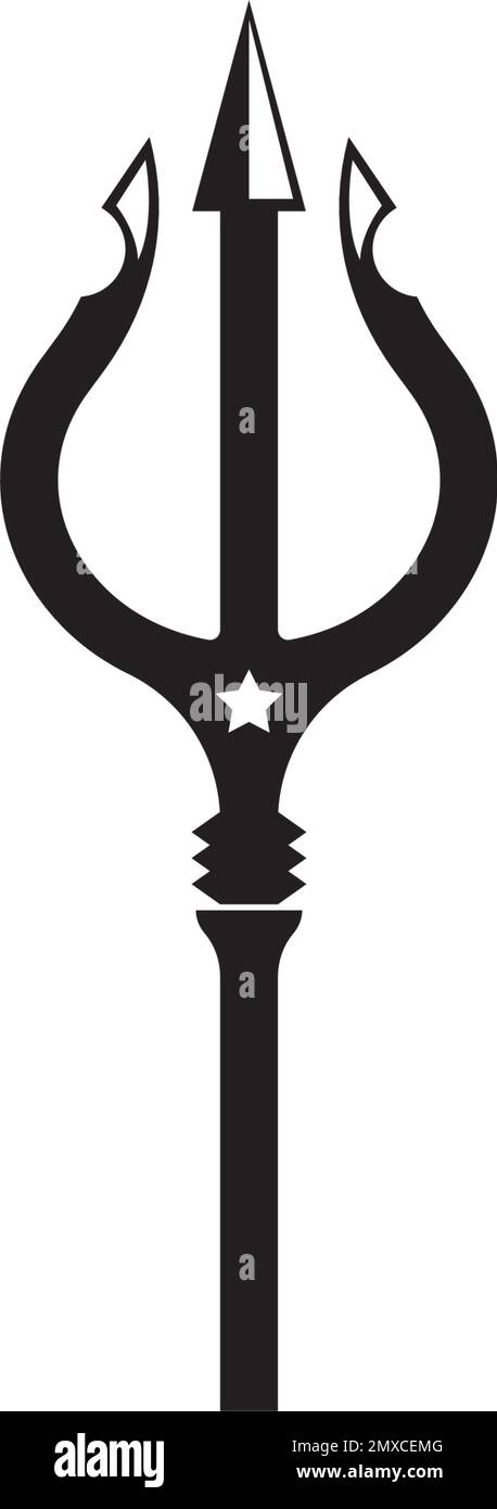 Trident icon vector illustration logo design Stock Vector Image & Art ...