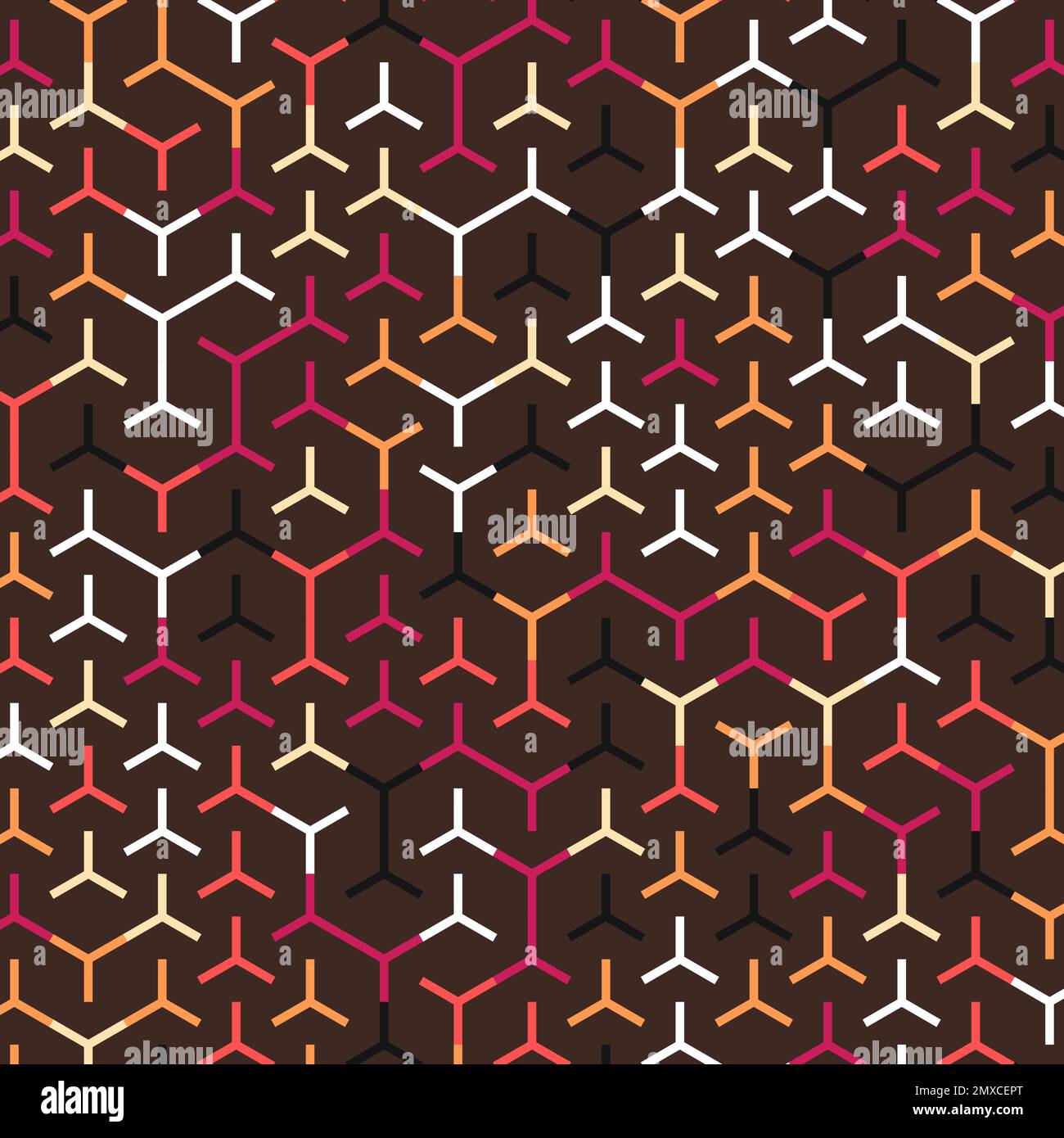 Hexagonal Maze generative pattern illustration Stock Vector Image & Art ...