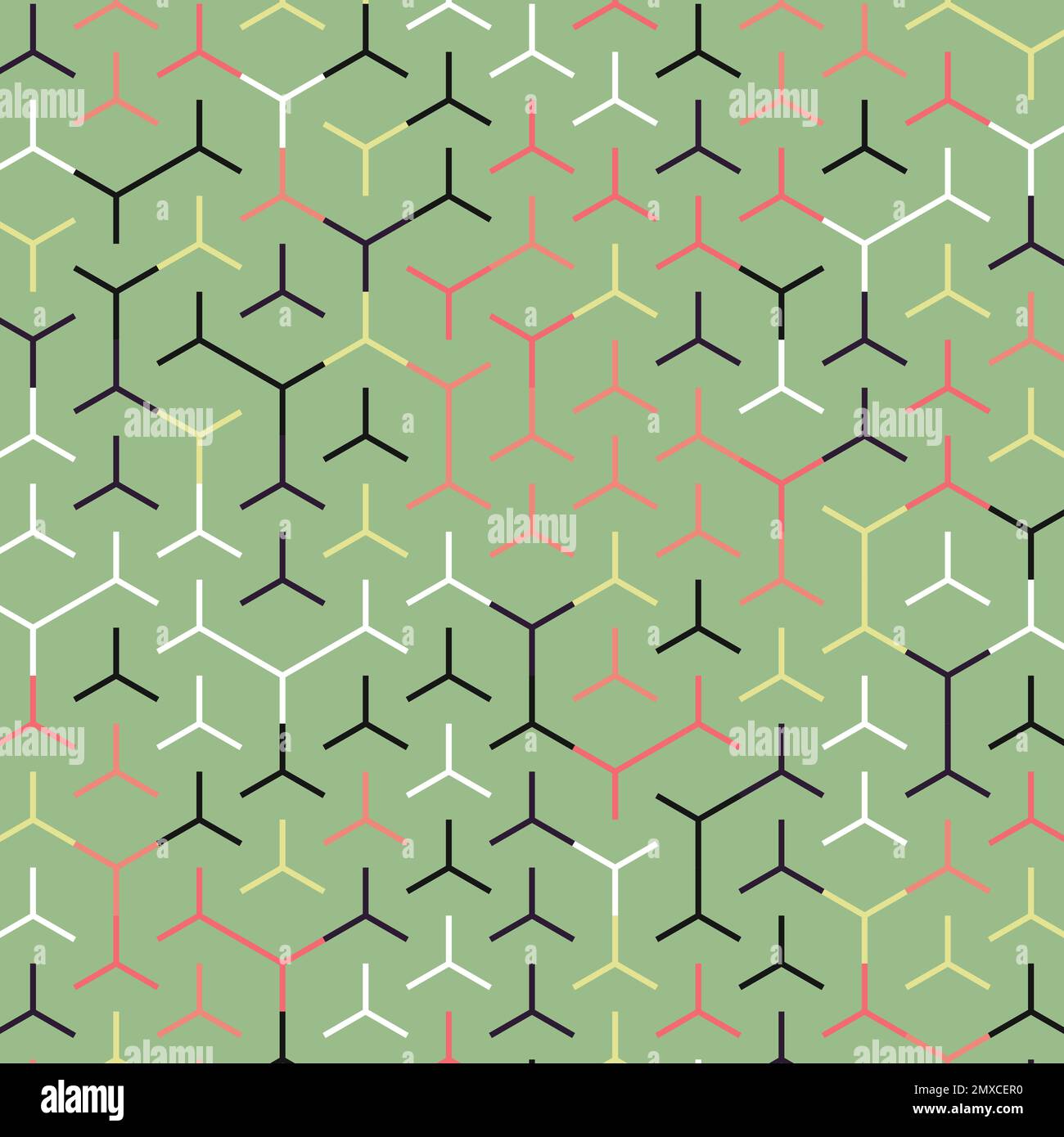 Hexagonal Maze generative pattern illustration Stock Vector Image & Art ...