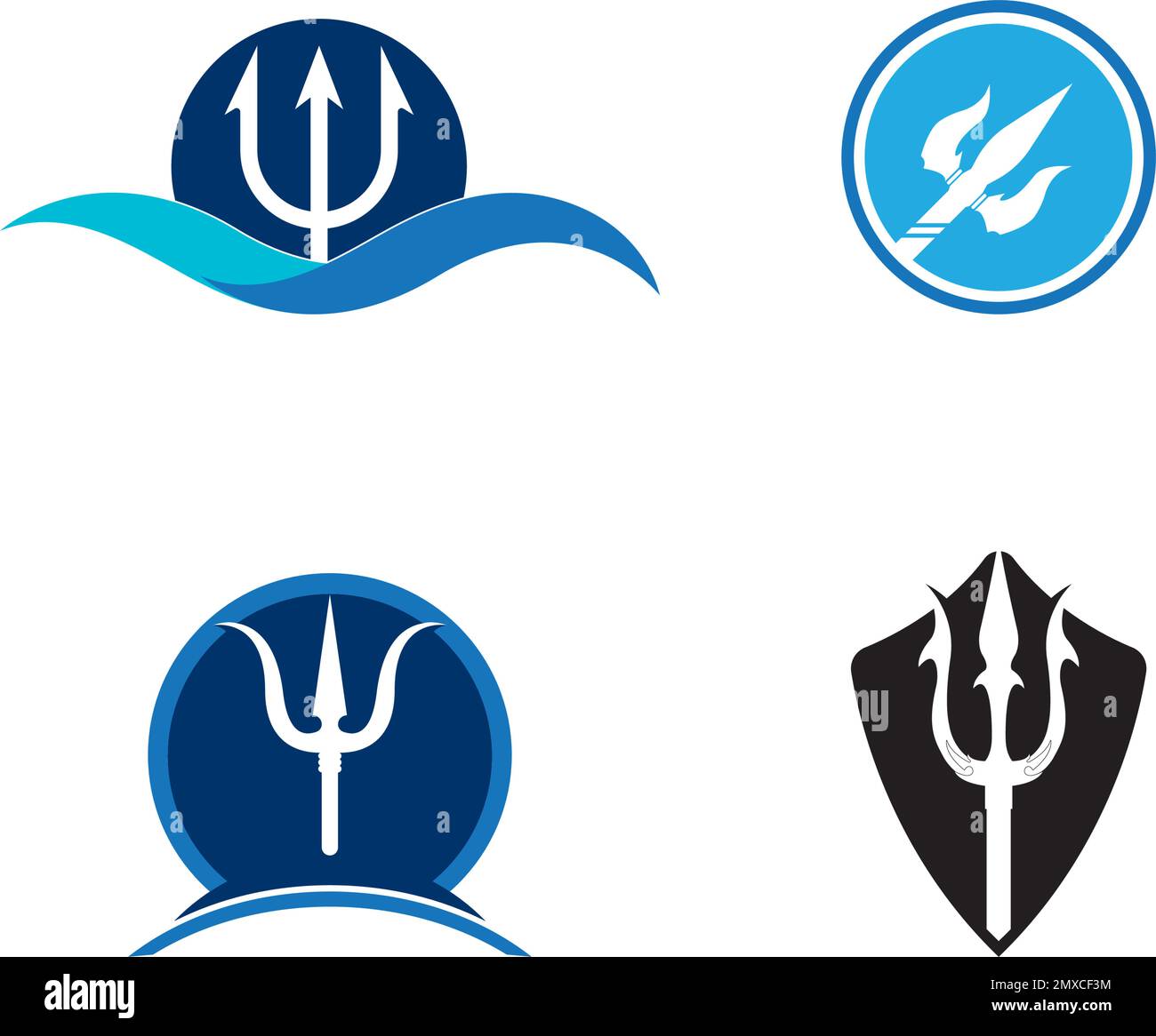 Trident icon vector illustration logo design Stock Vector Image & Art ...