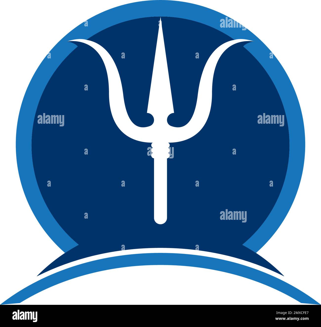 Trident icon vector illustration logo design Stock Vector Image & Art ...