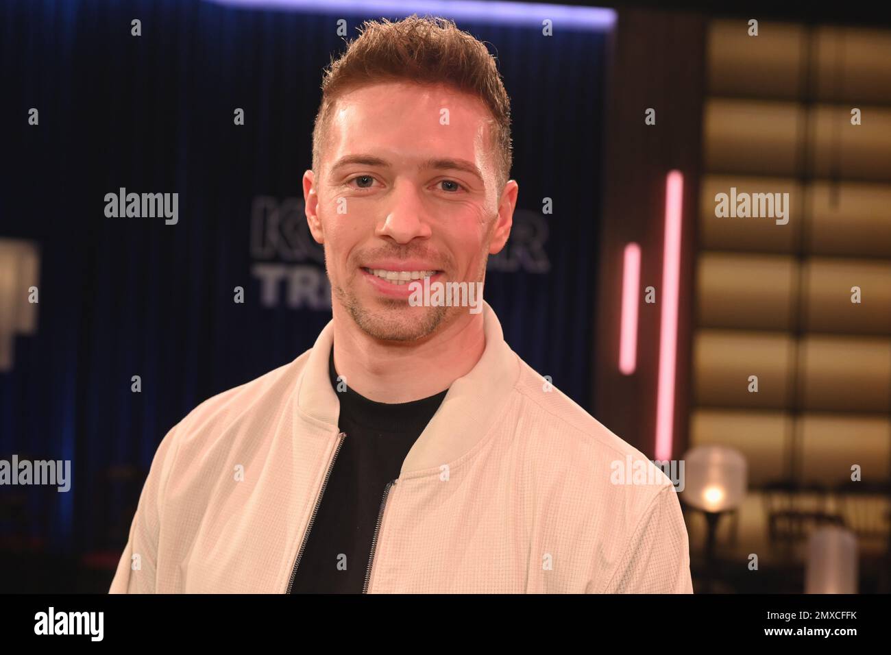 Cologne, Germany. 02nd Feb, 2023. The singer Ramon Roselly as a guest ...