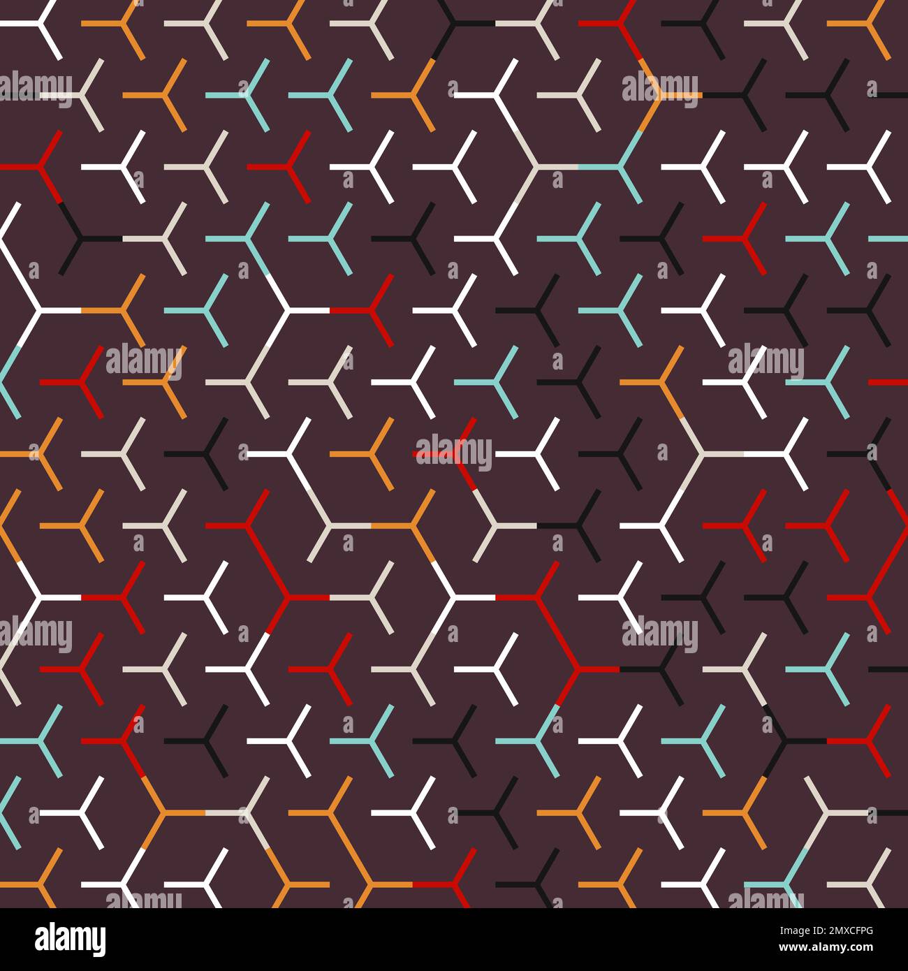 Hexagonal Maze generative pattern illustration Stock Vector Image & Art ...