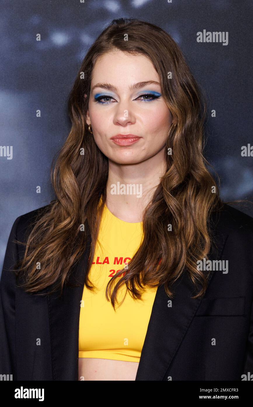 Minke arrives at the Stella McCartney X Adidas Event on Thursday, Feb ...