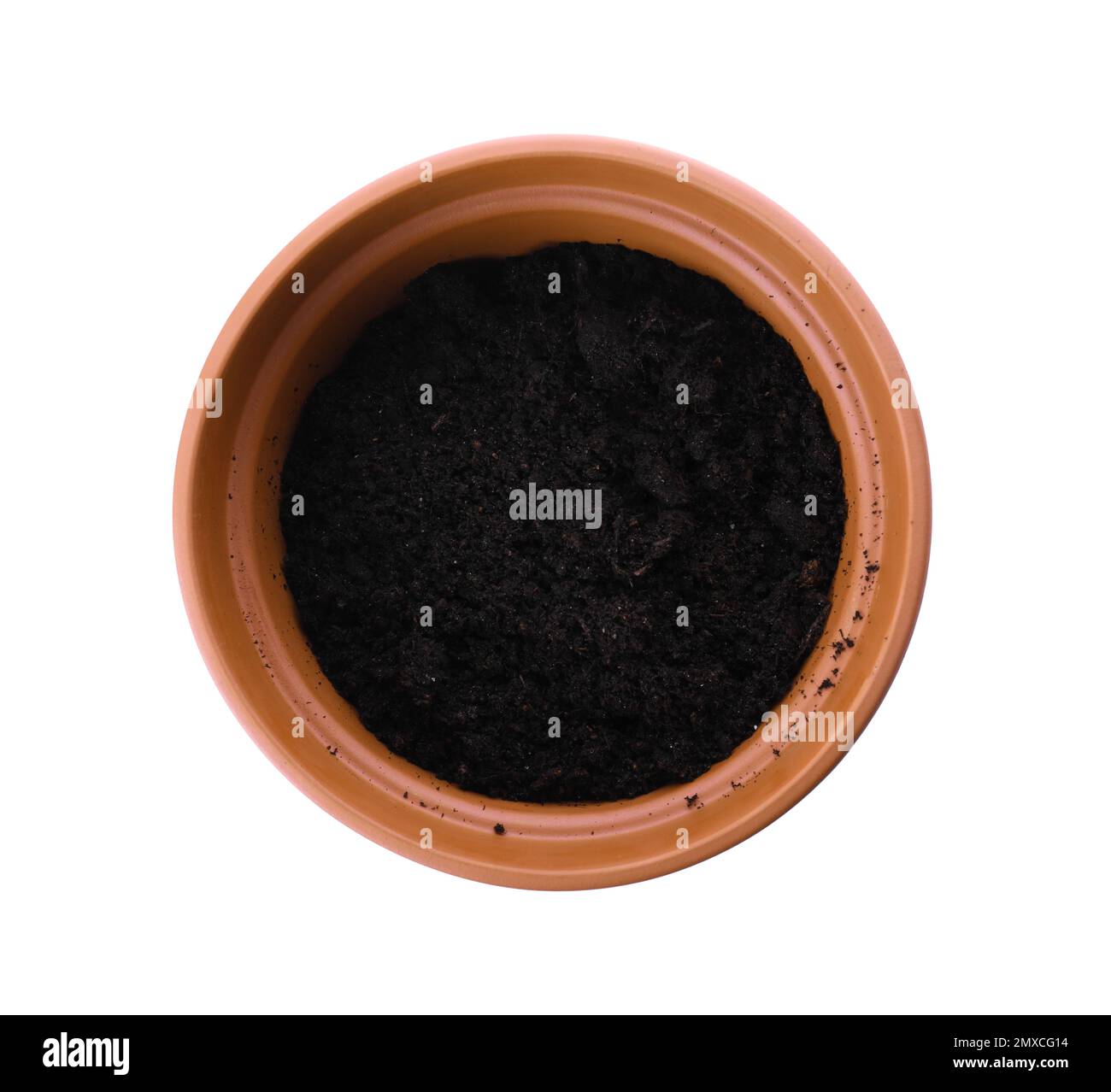 Soil pottery top view Cut Out Stock Images & Pictures - Alamy