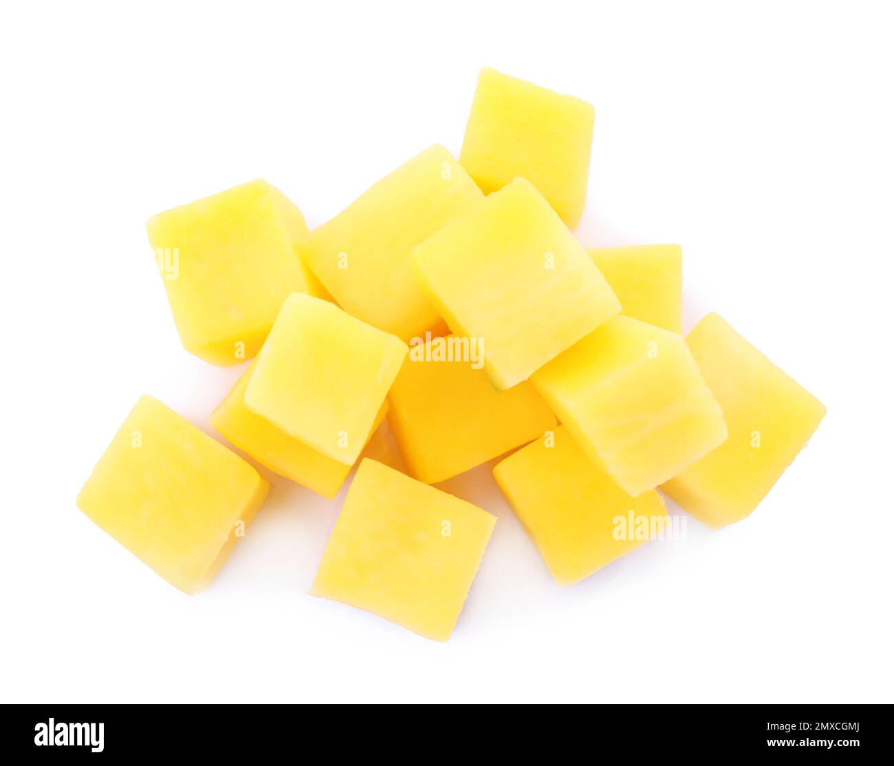 Mango fruit cubes top hi-res stock photography and images - Alamy