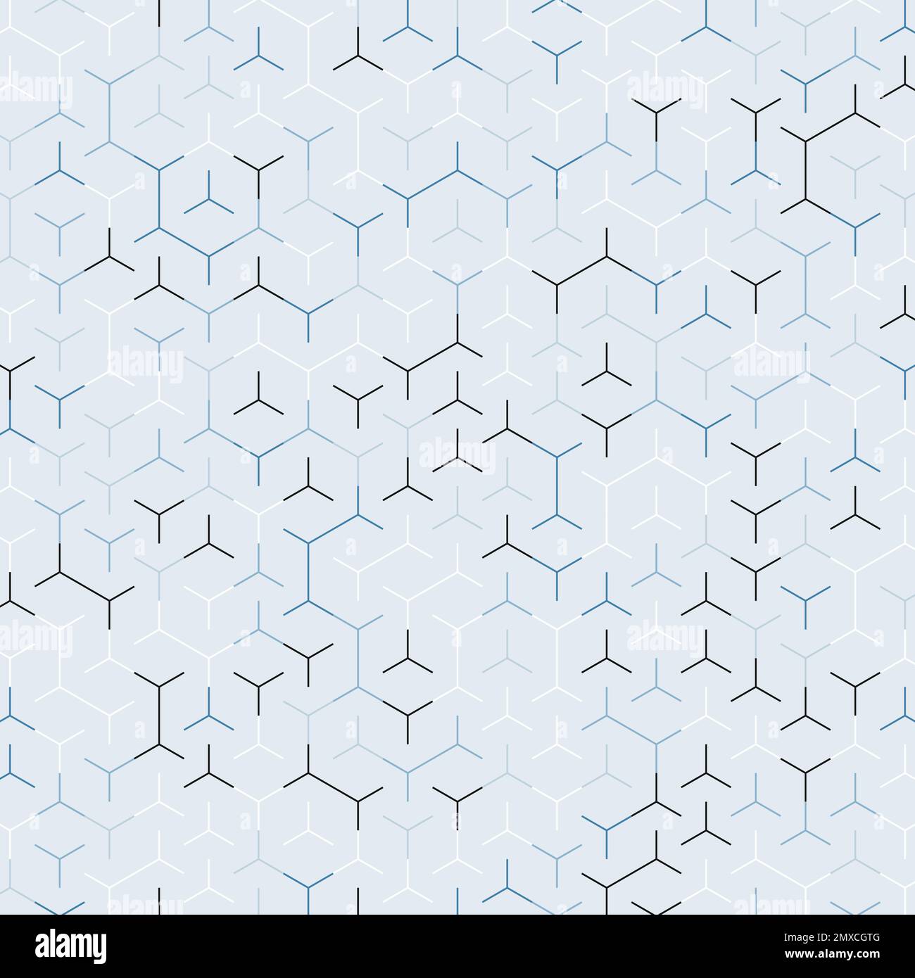 Hexagonal Maze generative pattern illustration Stock Vector Image & Art ...