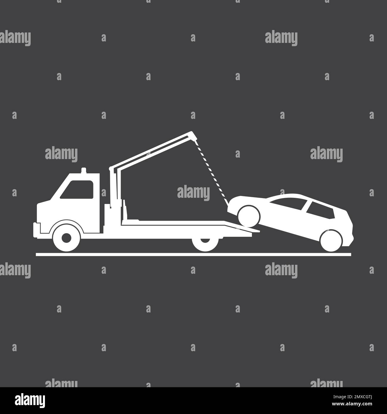Car towing truck icon vector illustration symbol design Stock Vector ...