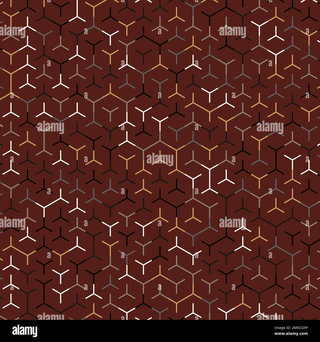 Hexagonal Maze generative pattern illustration Stock Vector Image & Art ...