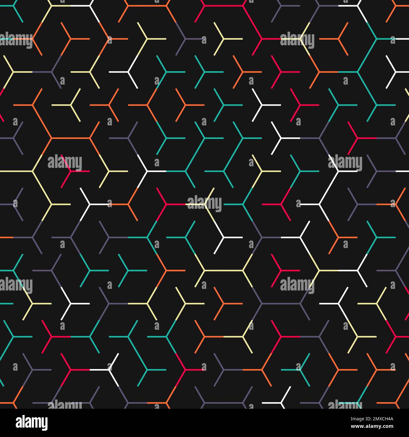 Hexagonal Maze generative pattern illustration Stock Vector Image & Art ...