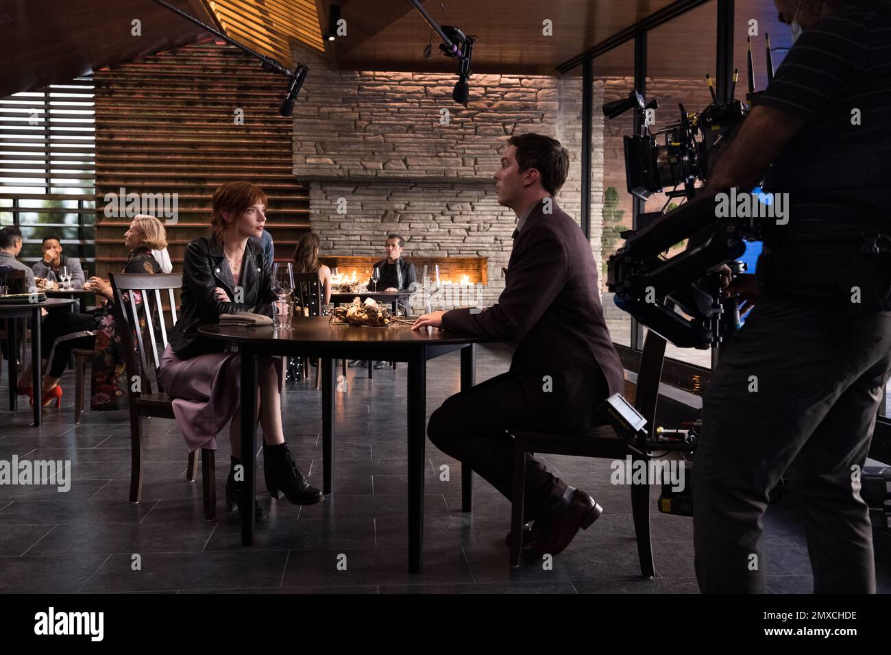 NICHOLAS HOULT and ANYA TAYLOR-JOY in THE MENU (2022), directed by MARK MYLOD. Credit ...