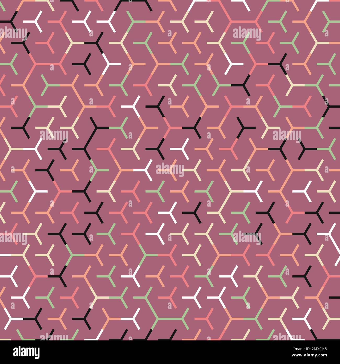 Hexagonal Maze generative pattern illustration Stock Vector Image & Art ...