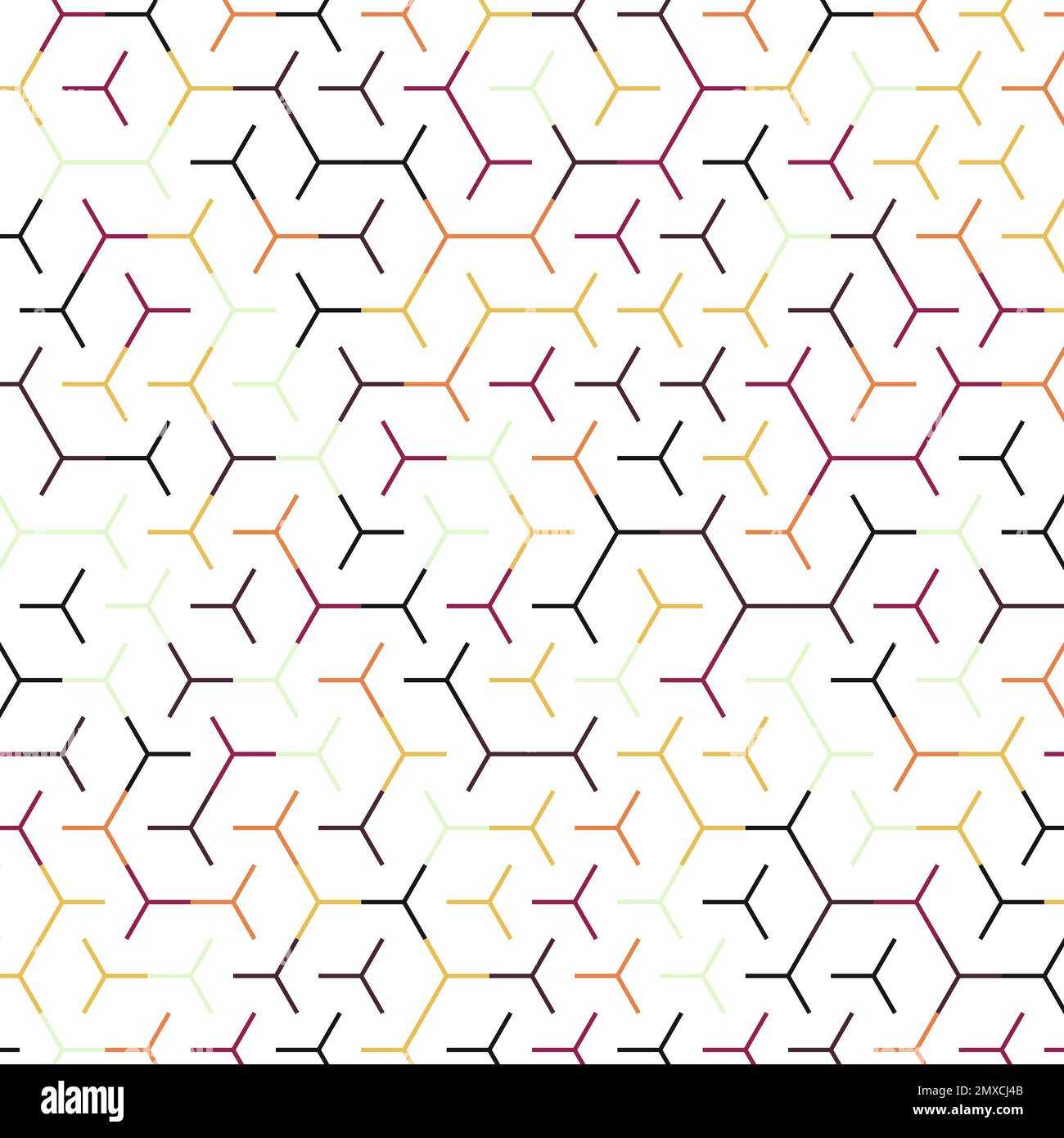 Hexagonal Maze generative pattern illustration Stock Vector Image & Art ...