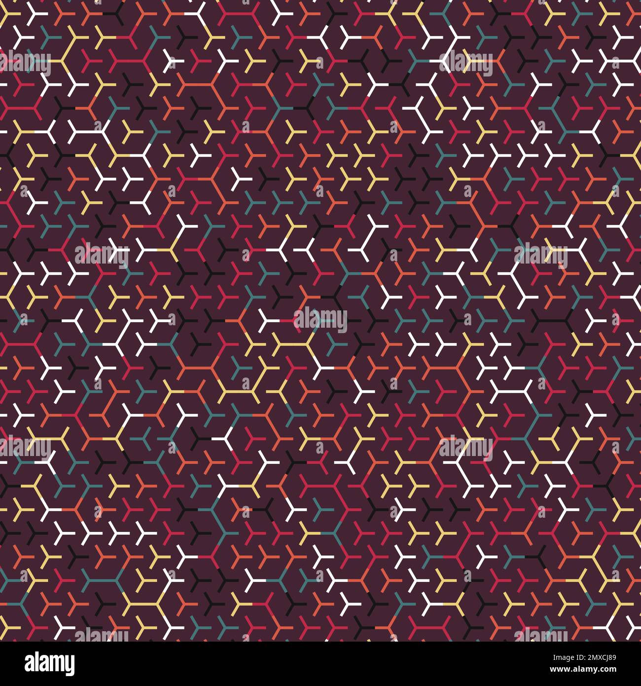 Hexagonal Maze generative pattern illustration Stock Vector Image & Art ...