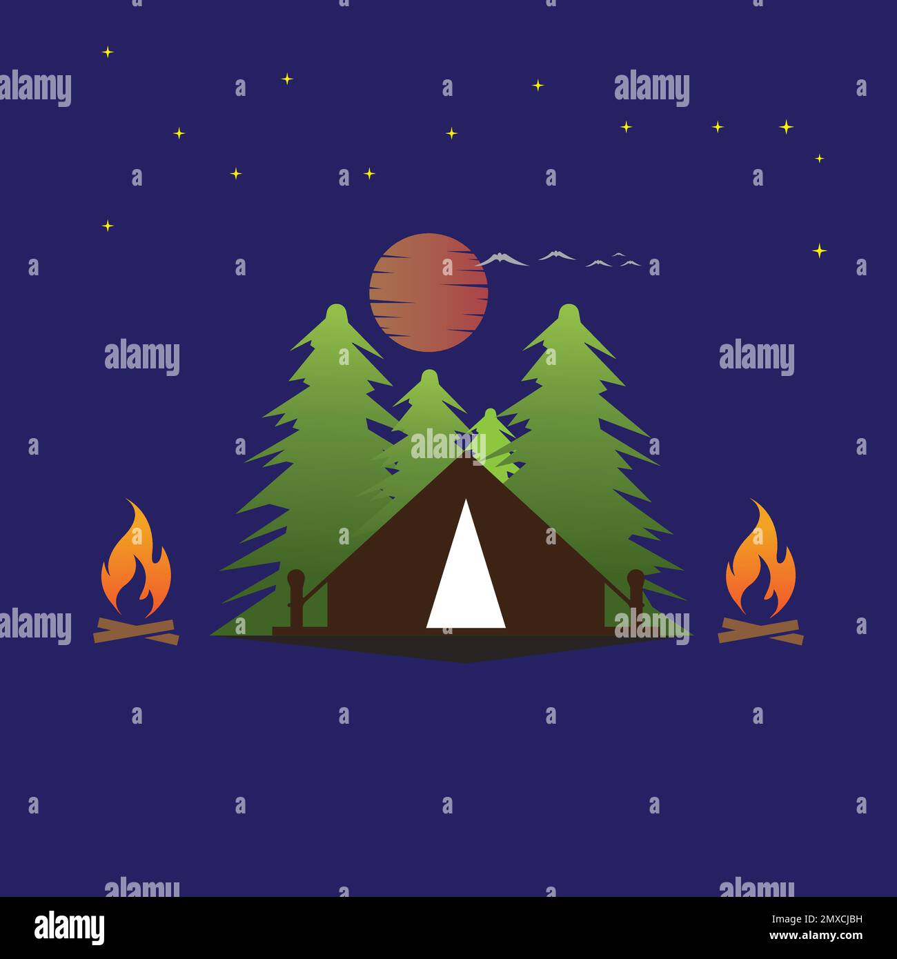 Illustration for sport camping, climbing, emblem climbing, hobby ...