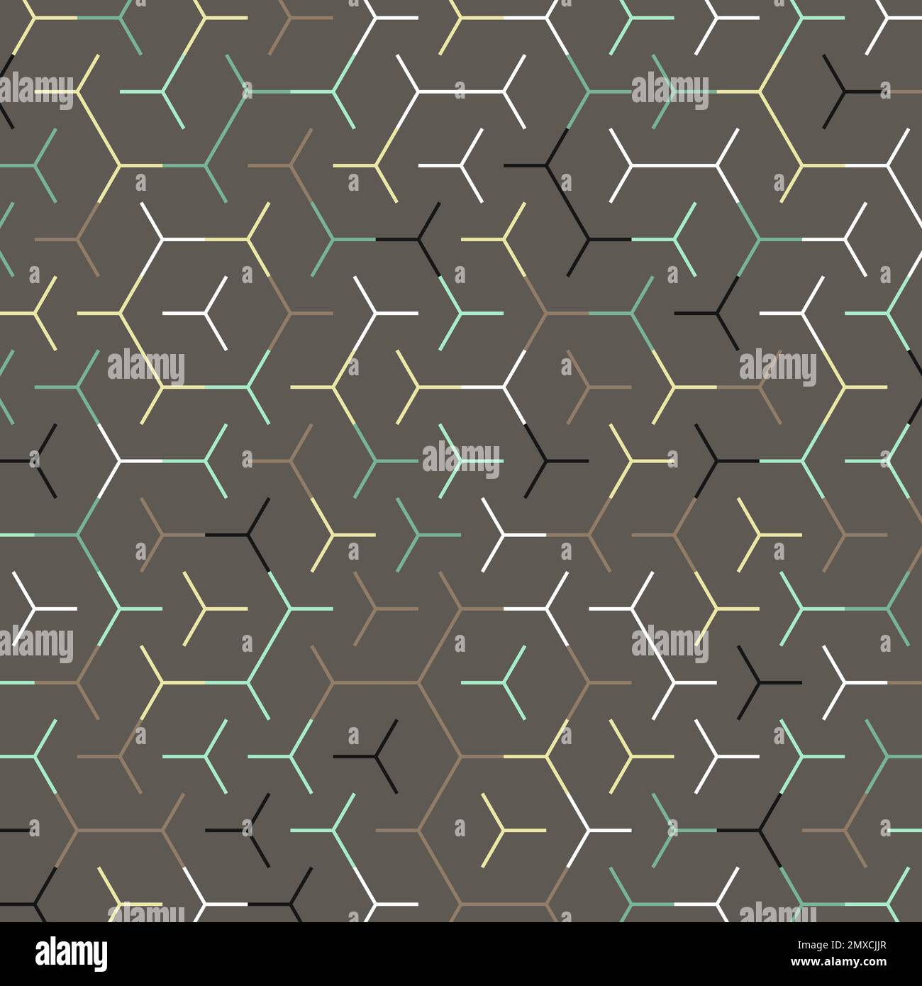 Hexagonal Maze generative pattern illustration Stock Vector Image & Art ...