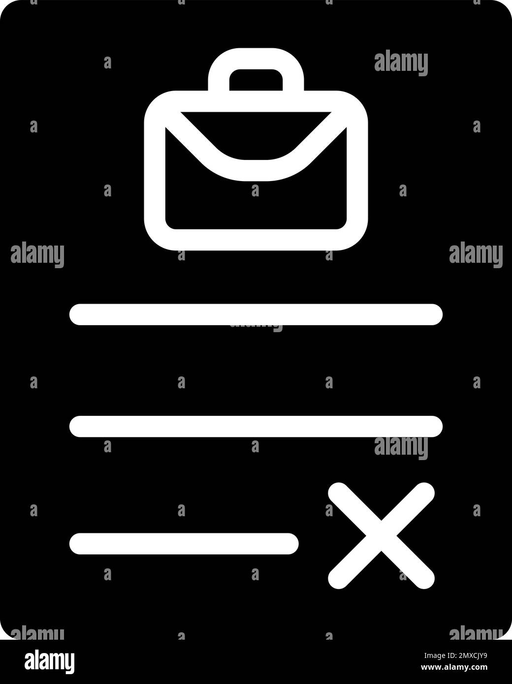 Contract icon image Black and White Stock Photos & Images - Alamy