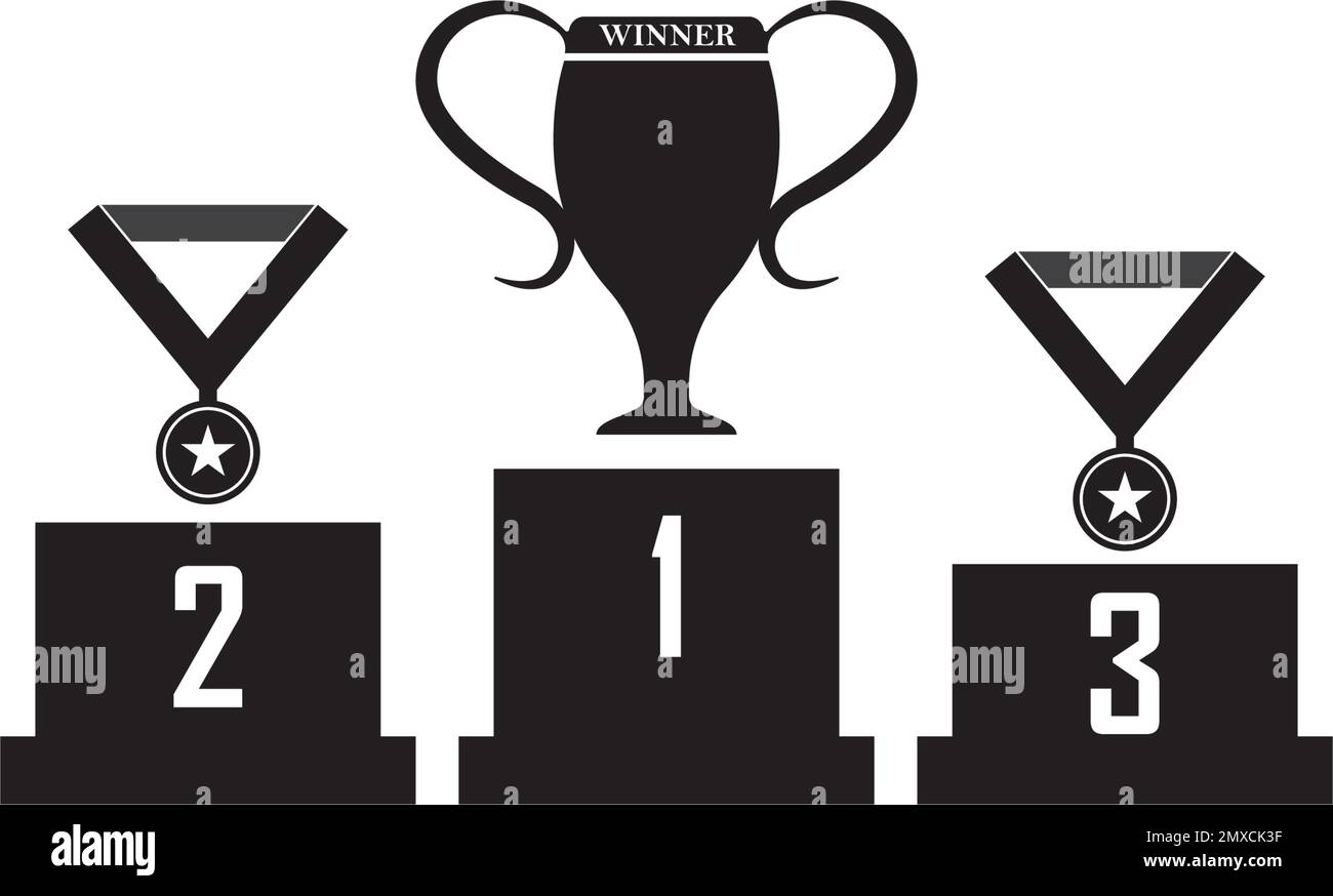 podium icon Vector Illustration logo design Stock Vector Image & Art ...