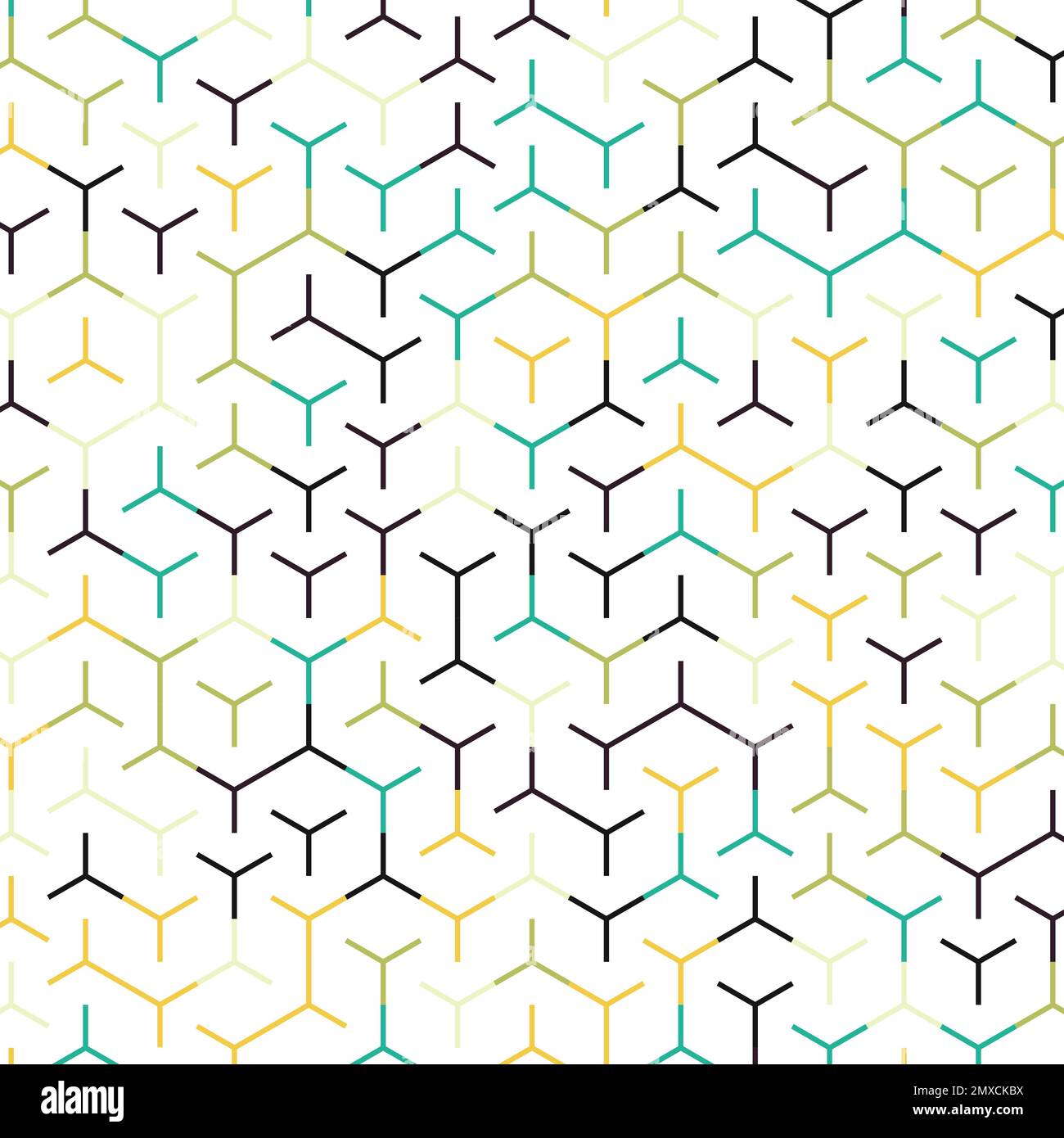 Hexagonal Maze generative pattern illustration Stock Vector Image & Art ...