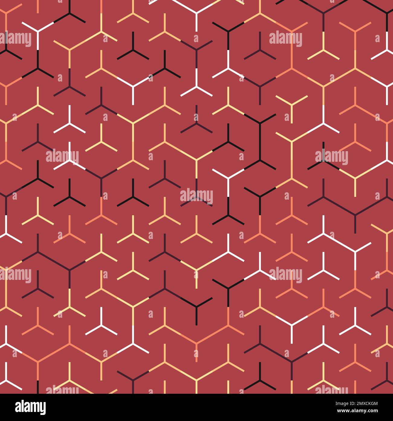 Hexagonal Maze generative pattern illustration Stock Vector Image & Art ...