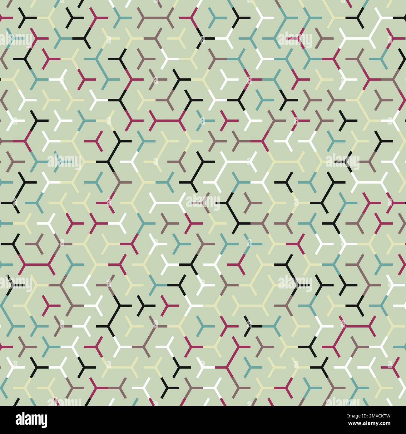 Hexagonal Maze generative pattern illustration Stock Vector Image & Art ...