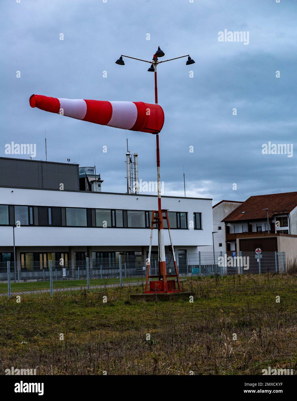 Red windsock no people hi-res stock photography and images - Alamy