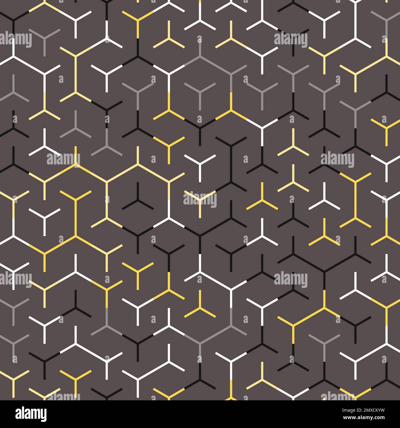 Hexagonal Maze generative pattern illustration Stock Vector Image & Art ...