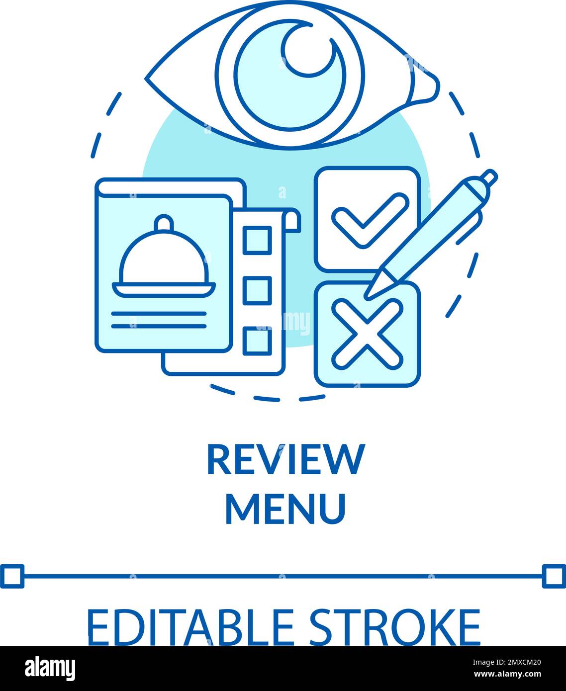 Review menu turquoise concept icon Stock Vector Image & Art - Alamy